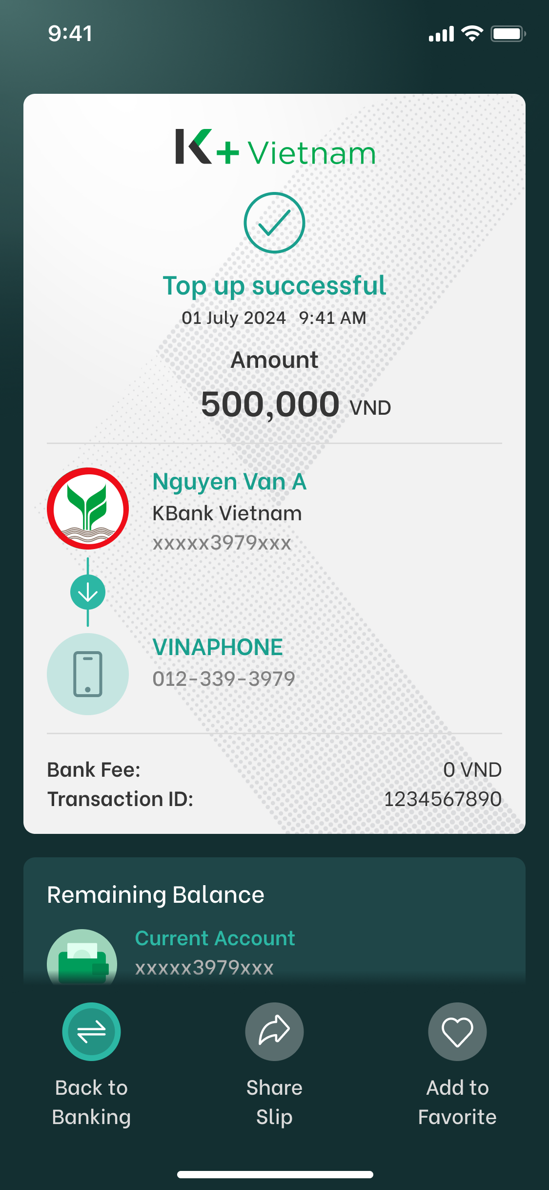 K PLUS Vietnam Application Guide - Topup